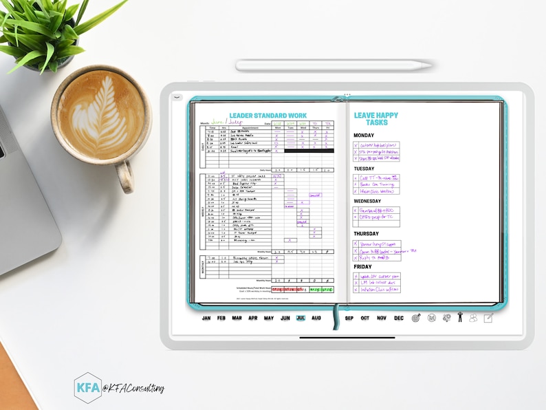 Leader Standard Work Template for Daily, Weekly, Monthly Meetings and ...