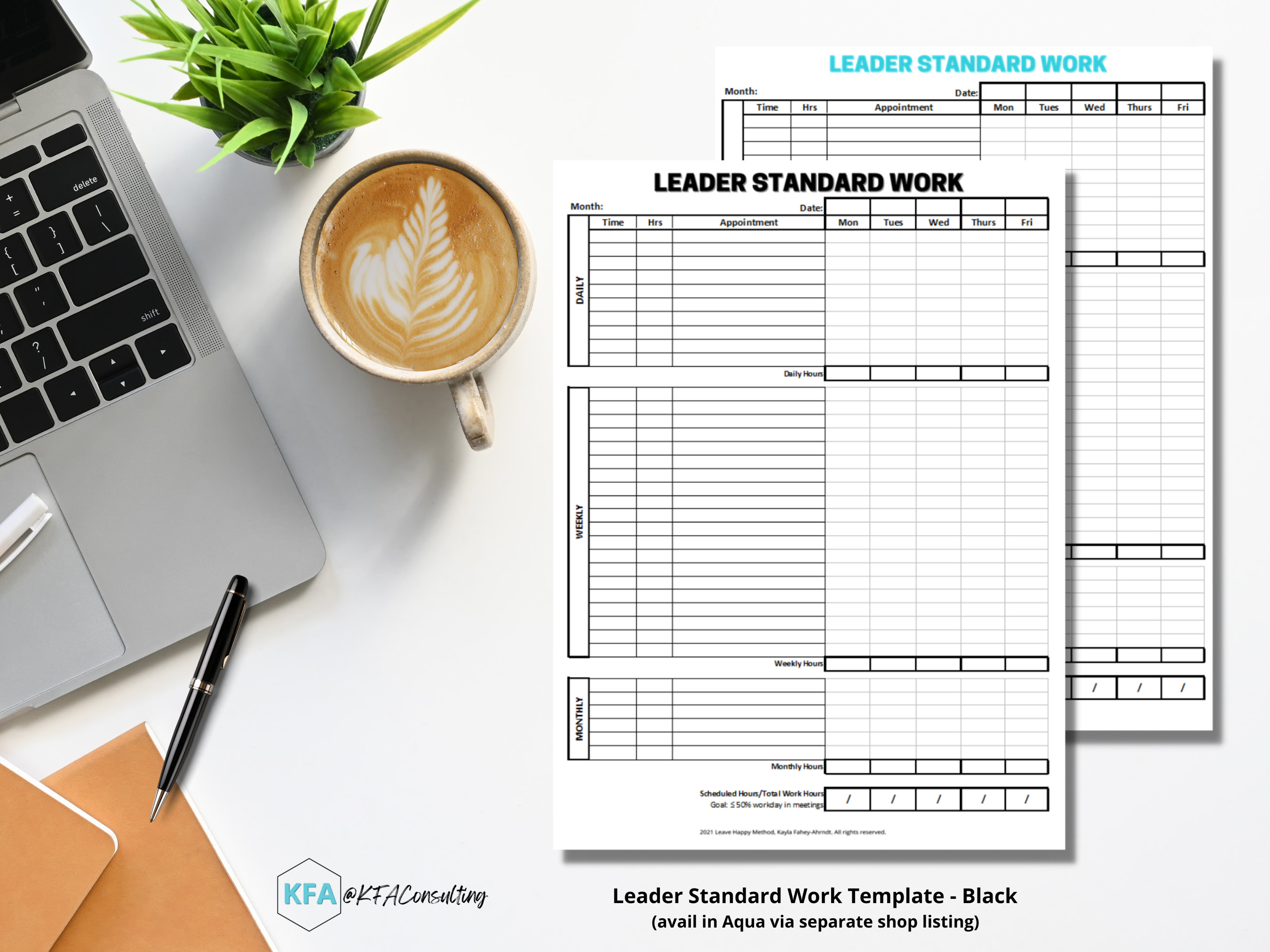 Leader Standard Work Template for Daily, Weekly, Monthly Meetings and ...