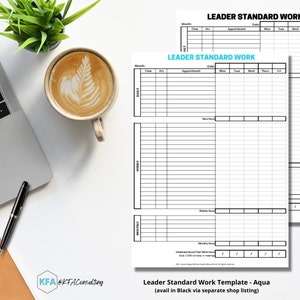 Leader Standard Work Template for Daily, Weekly, Monthly Meetings and ...