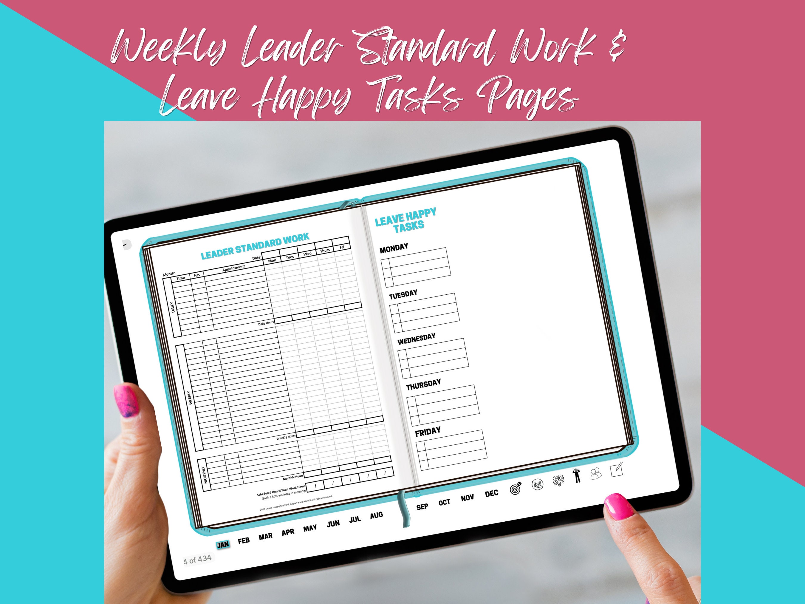 Onenote Digital Planner, Work Planner, Leader Standard Work, Daily ...