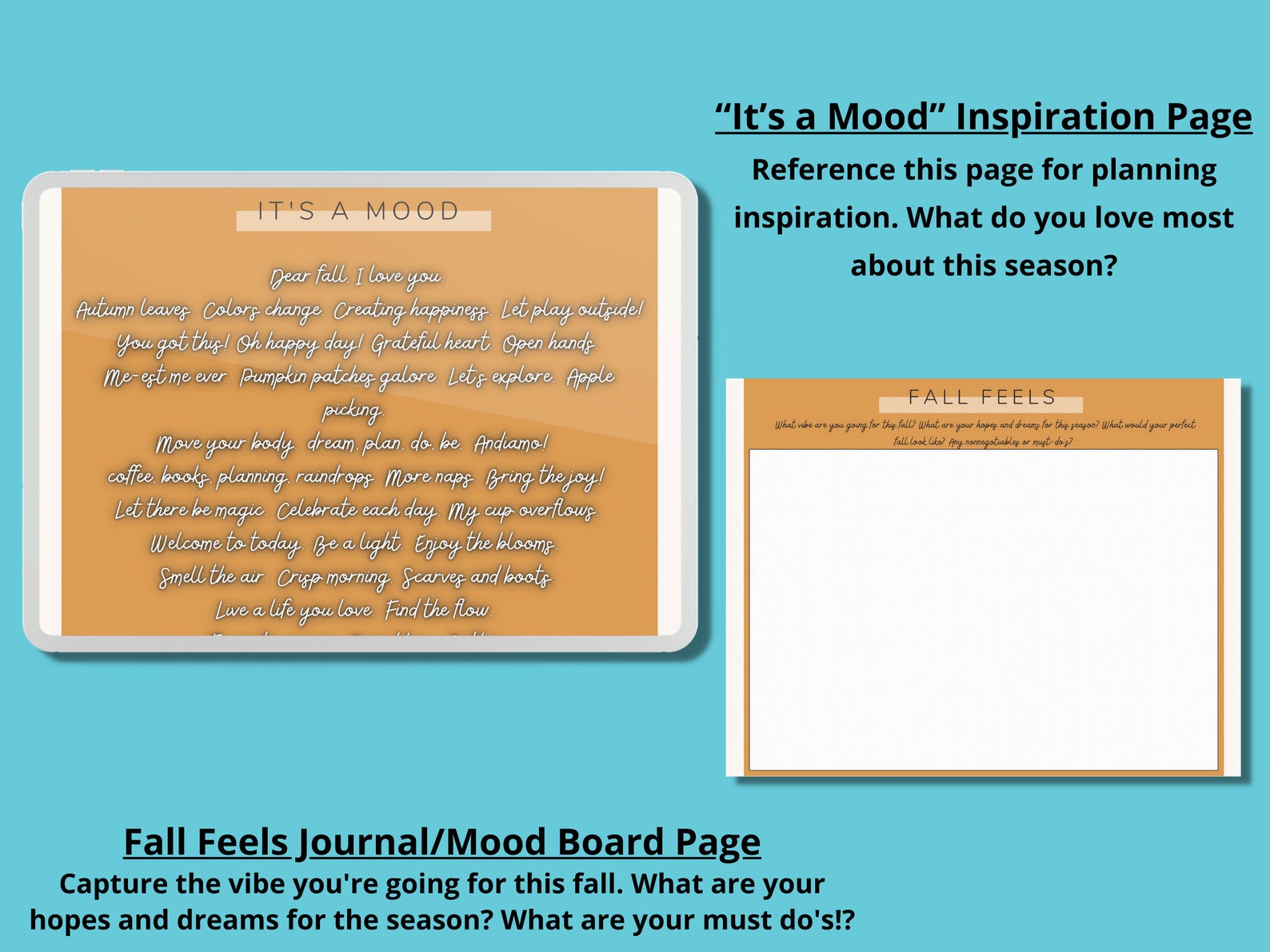 Onenote Fall Digital Planner - Daily, Weekly, Monthly Templates ...