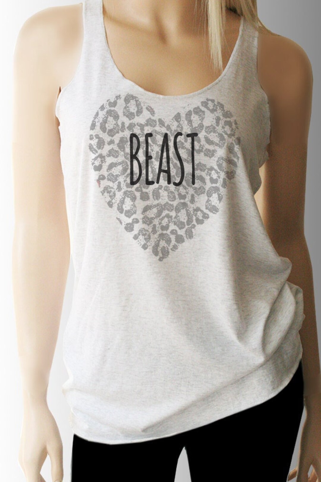 Beast Workout Racerback Tank Top. Workout Shirt. Workout Clothes ...