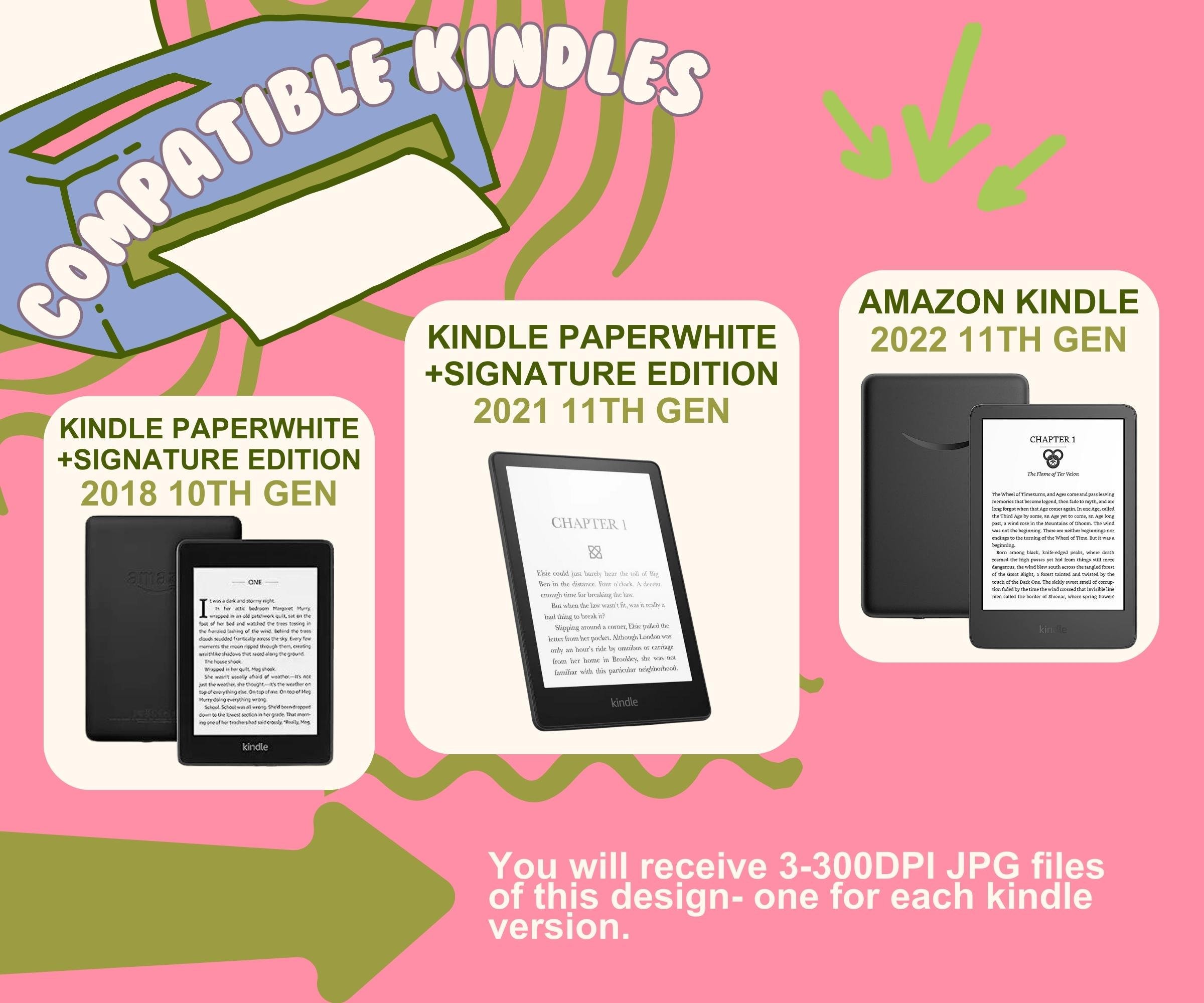 Kindle Printable Clear Case Insert for Kindle Aesthetic Kindle - Etsy UK