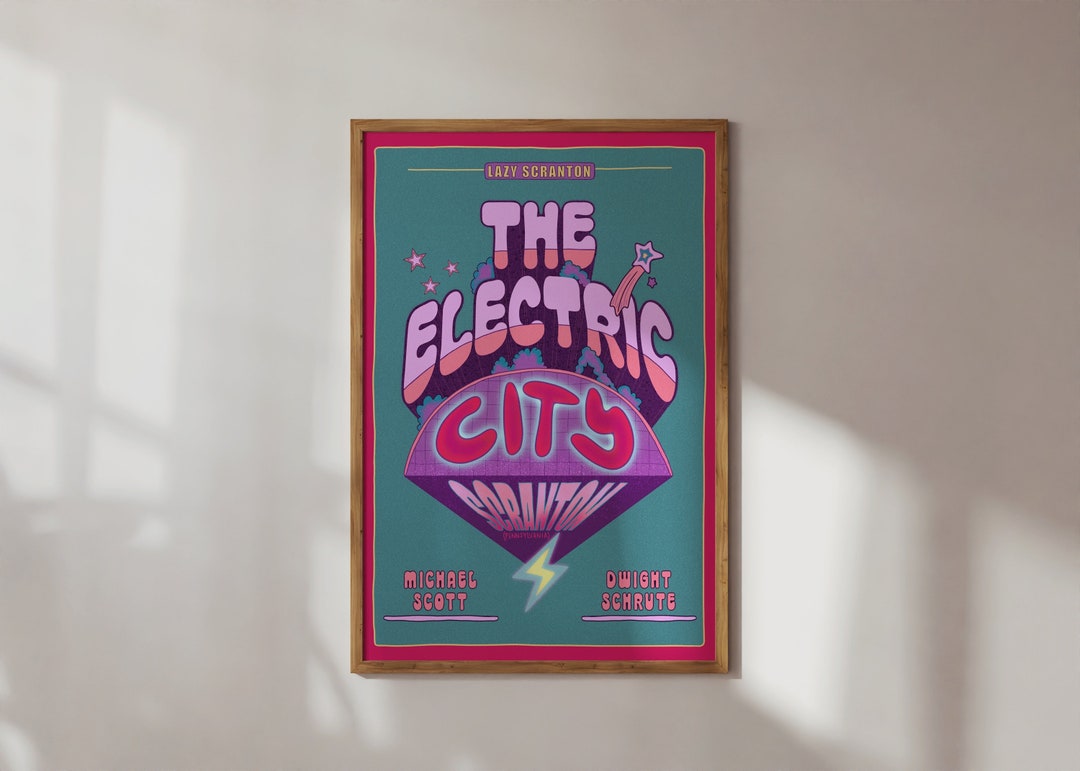 Scranton, the Electric City lazy Scranton the Office Digital Print, the ...