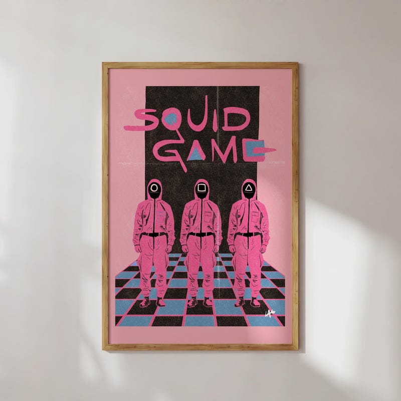 Squids Game Poster - Etsy