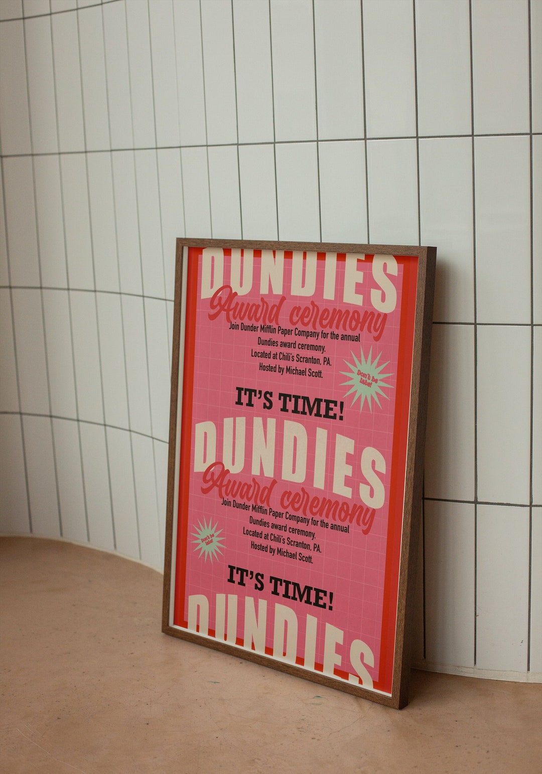 The Dundies Awards Flyer the Office Digital Print the Office - Etsy Canada