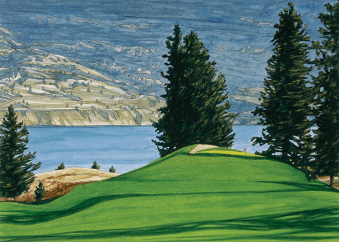 LANDSCAPE ART PRINT - "sumac Ridge Golf Course", Limited Edition Giclee ...