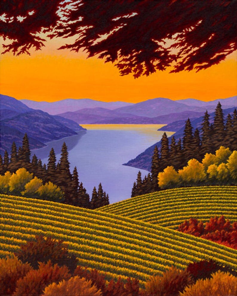 Art & Collectibles Prints FRAMED VINEYARD ARTCARDS Free Shipping ...