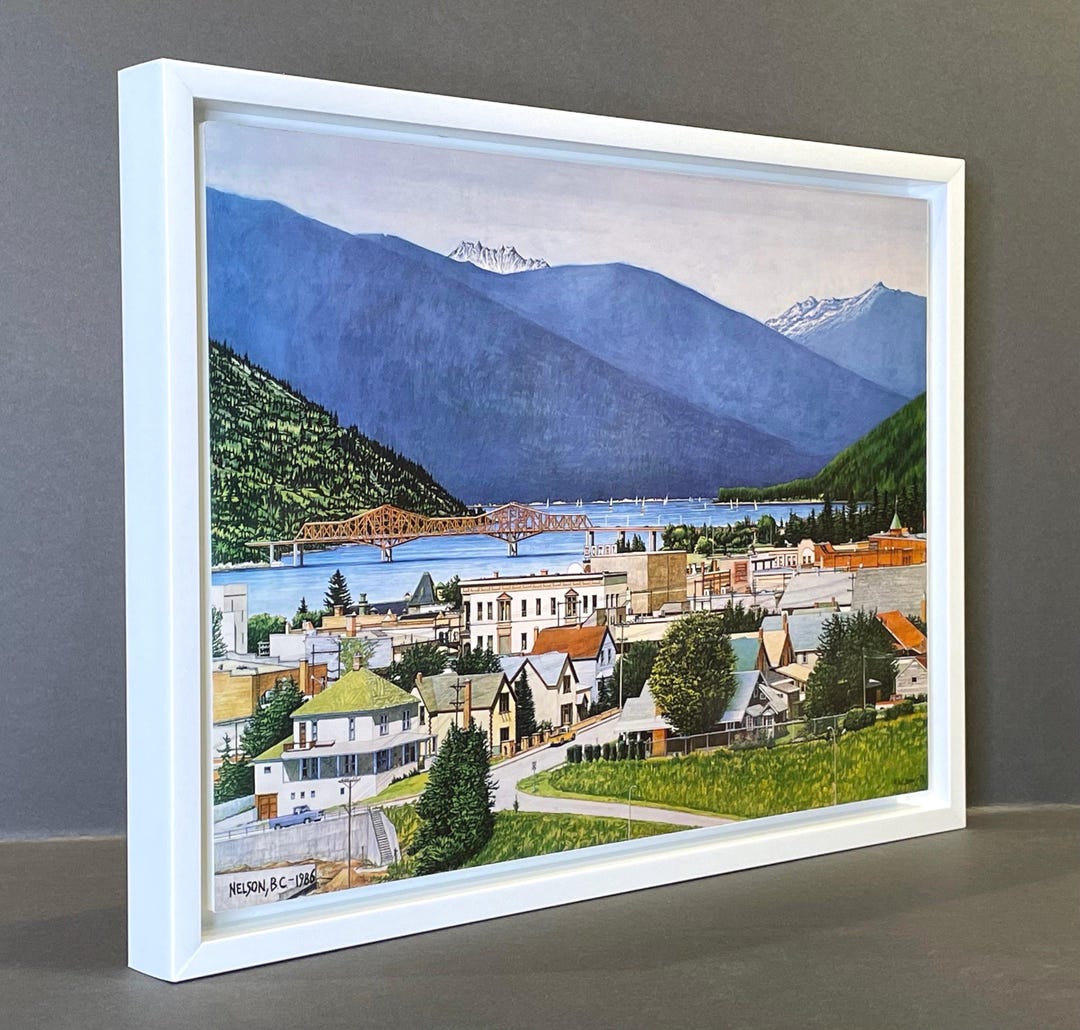 NELSON, B.C. 1986 - Litho Watercolor Print by Artist Mal Gagnon. Buy ...