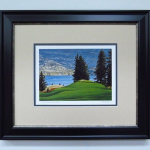 FRAMED Golf Artcard Print sumac Ridge Golf Course by Mal Gagnon - Etsy