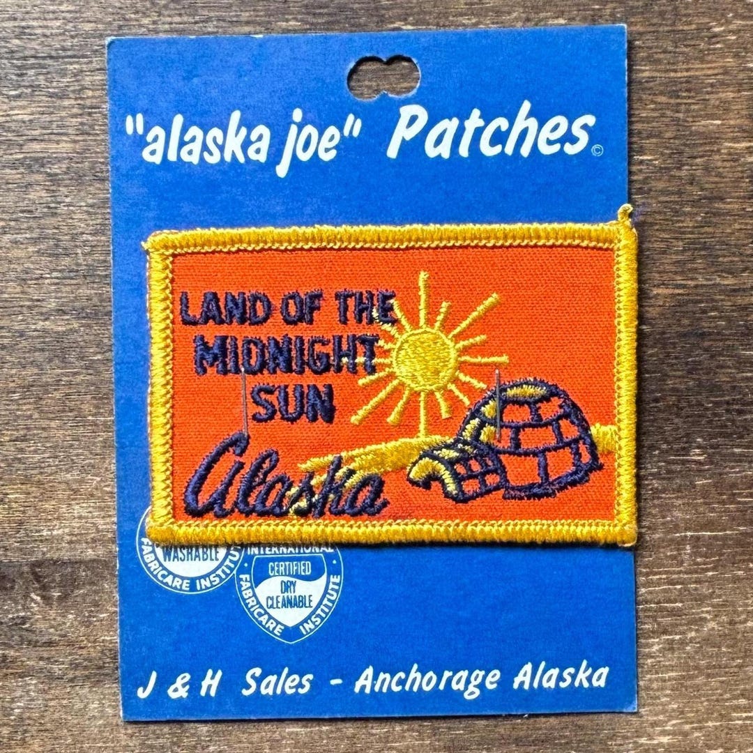 Vintage Alaska Travel Patch, Igloo Embroidered Souvenir - Etsy