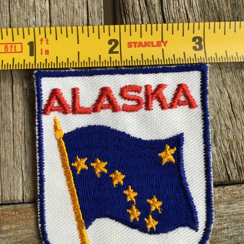 Alaska Flag Vintage Souvenir Travel Patch From Voyager - Etsy