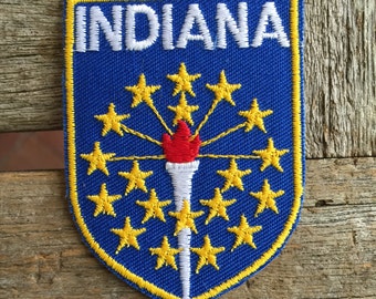 Indiana Vintage Souvenir Travel Patch From Voyager | Etsy