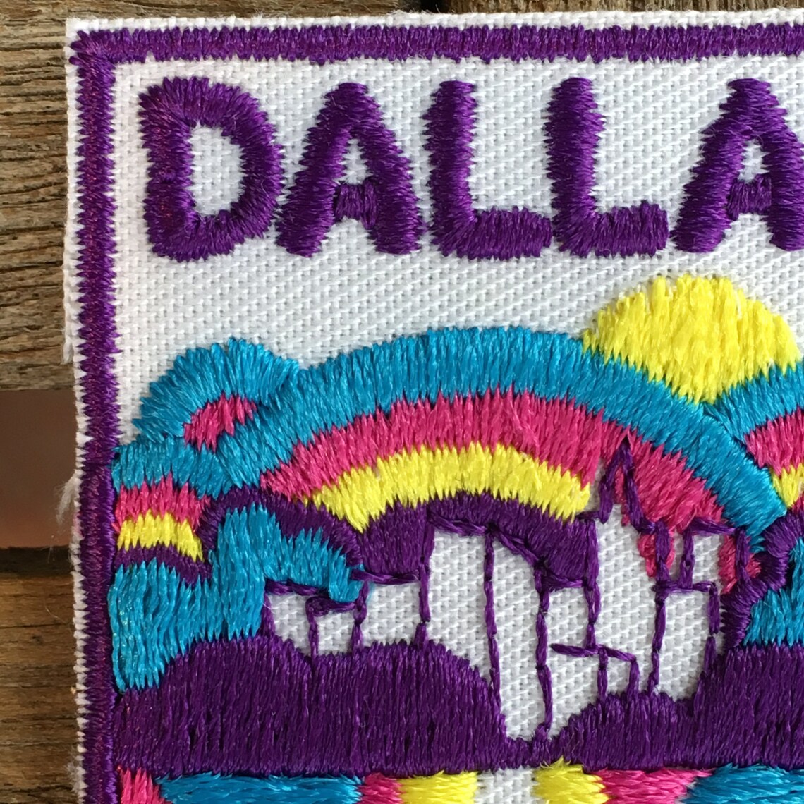 Dallas Texas Travel Souvenir Patch From Voyager - Etsy