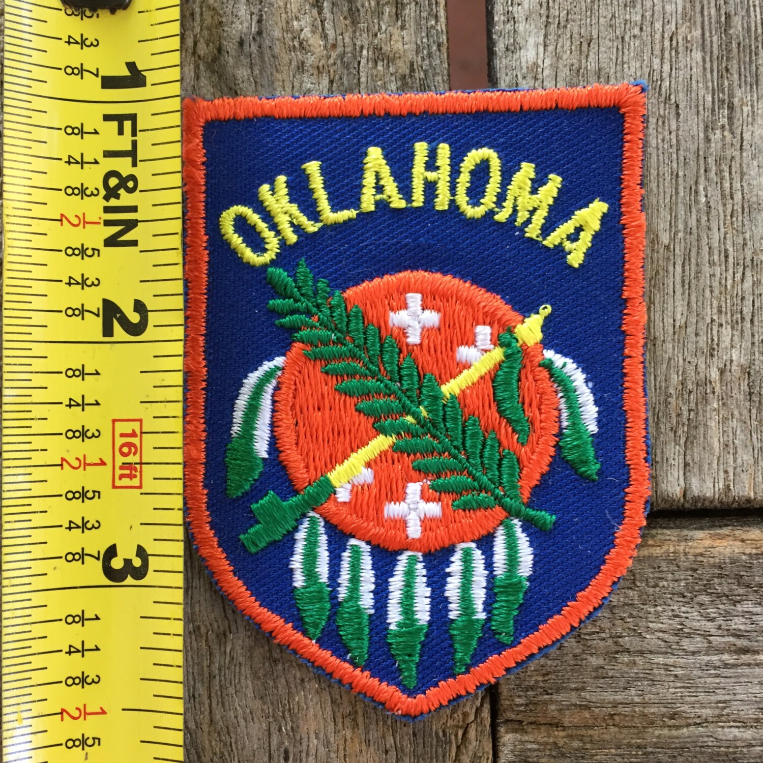 Oklahoma Vintage Souvenir Travel Patch From Voyager - Etsy