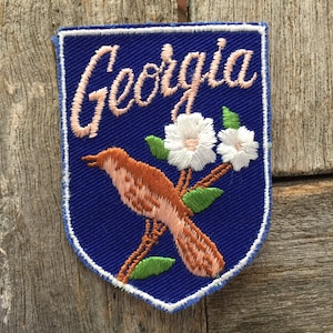 Georgia Vintage Souvenir Travel Patch From Voyager - Etsy