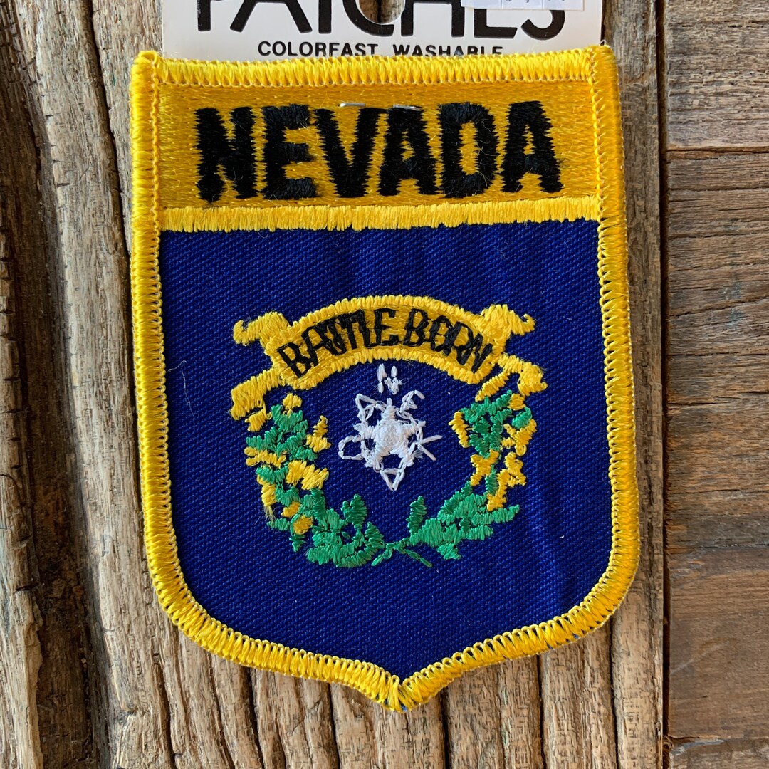 Nevada Flag Souvenir Travel Patch From Holm Patches - Etsy