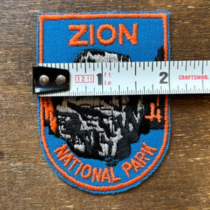 Zion National Park Vintage Souvenir Travel Patch From Voyager - Etsy
