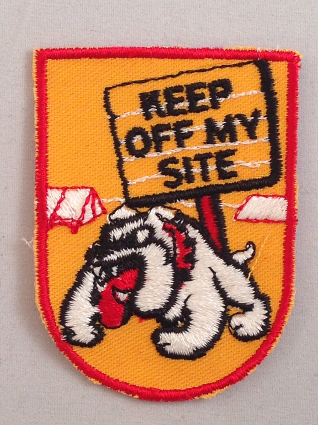 Keep off My Site Vintage Camping Travel Patch From Voyager - Etsy