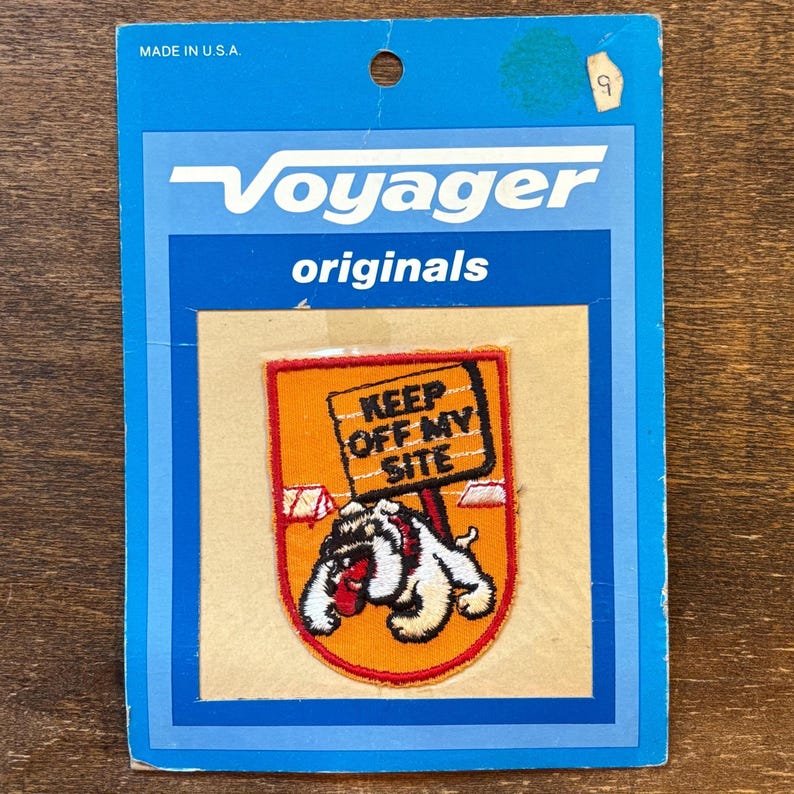 Keep off My Site Vintage Camping Travel Patch From Voyager - Etsy