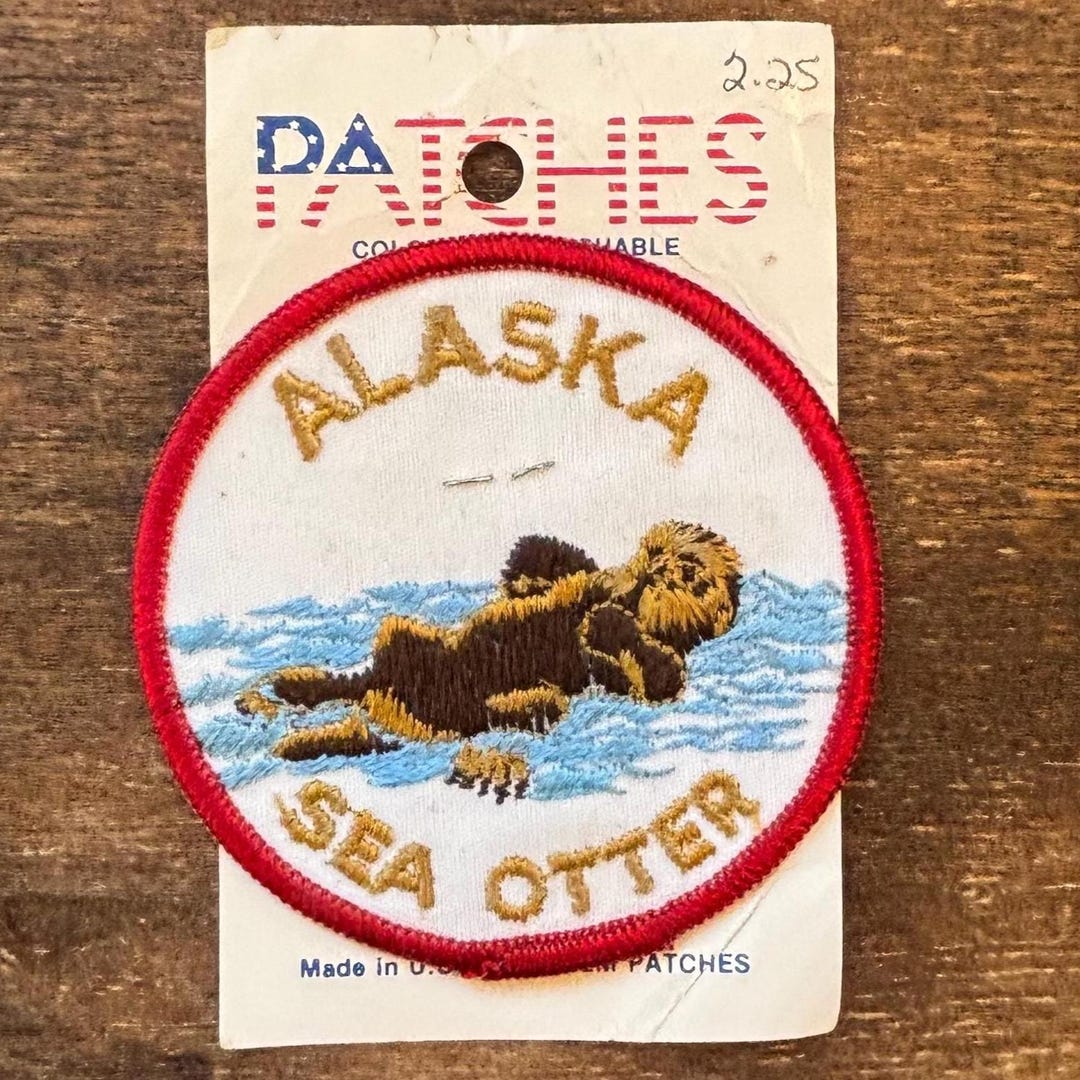 Alaska Sea Otter Souvenir Travel Patch From Holm Patches - Etsy