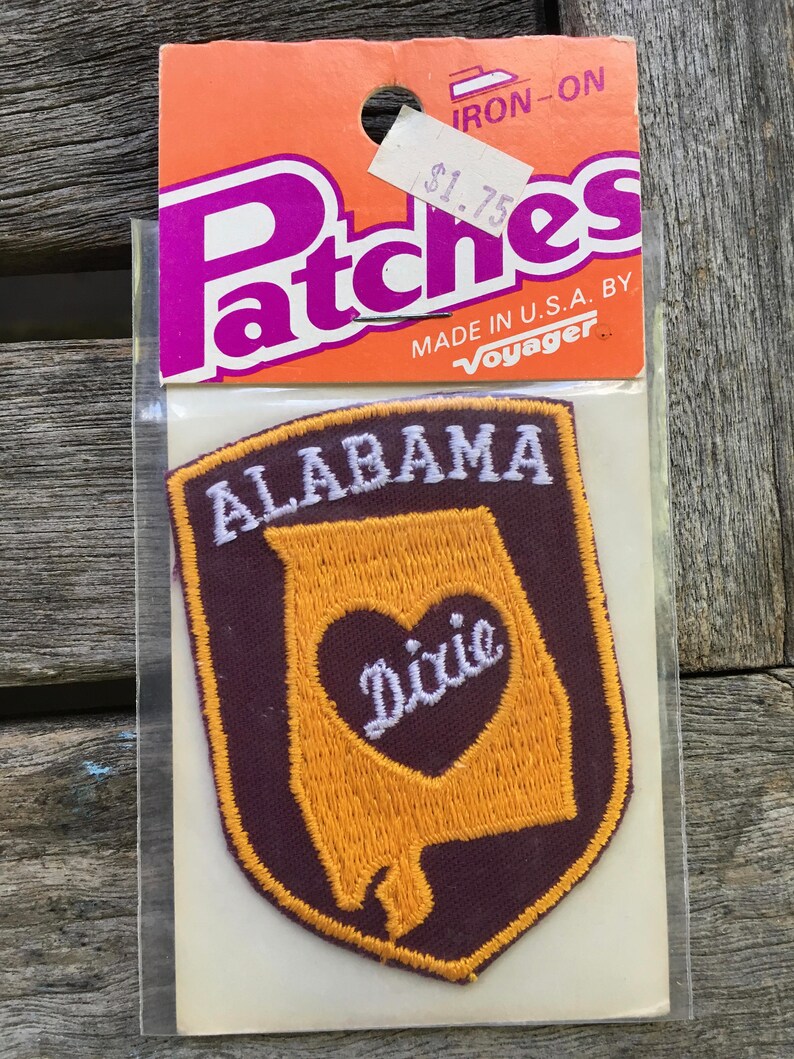 Alabama Heart of Dixie Vintage Souvenir Travel Patch From - Etsy
