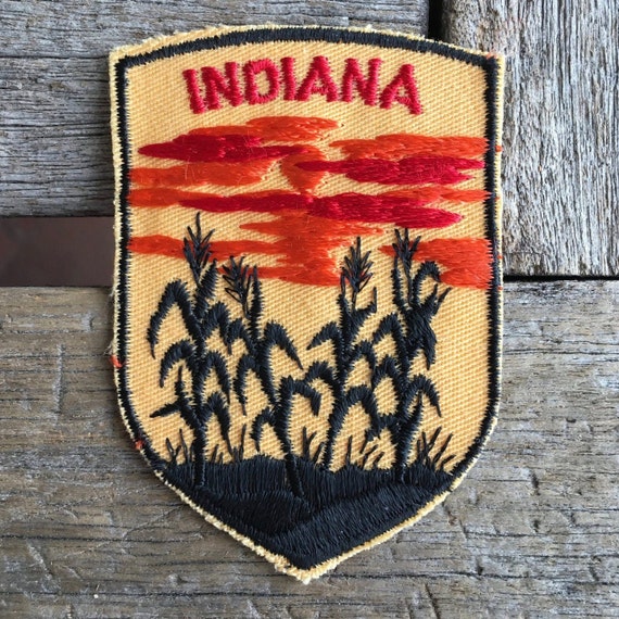 Indiana Vintage Souvenir Travel Patch From Voyager | Etsy