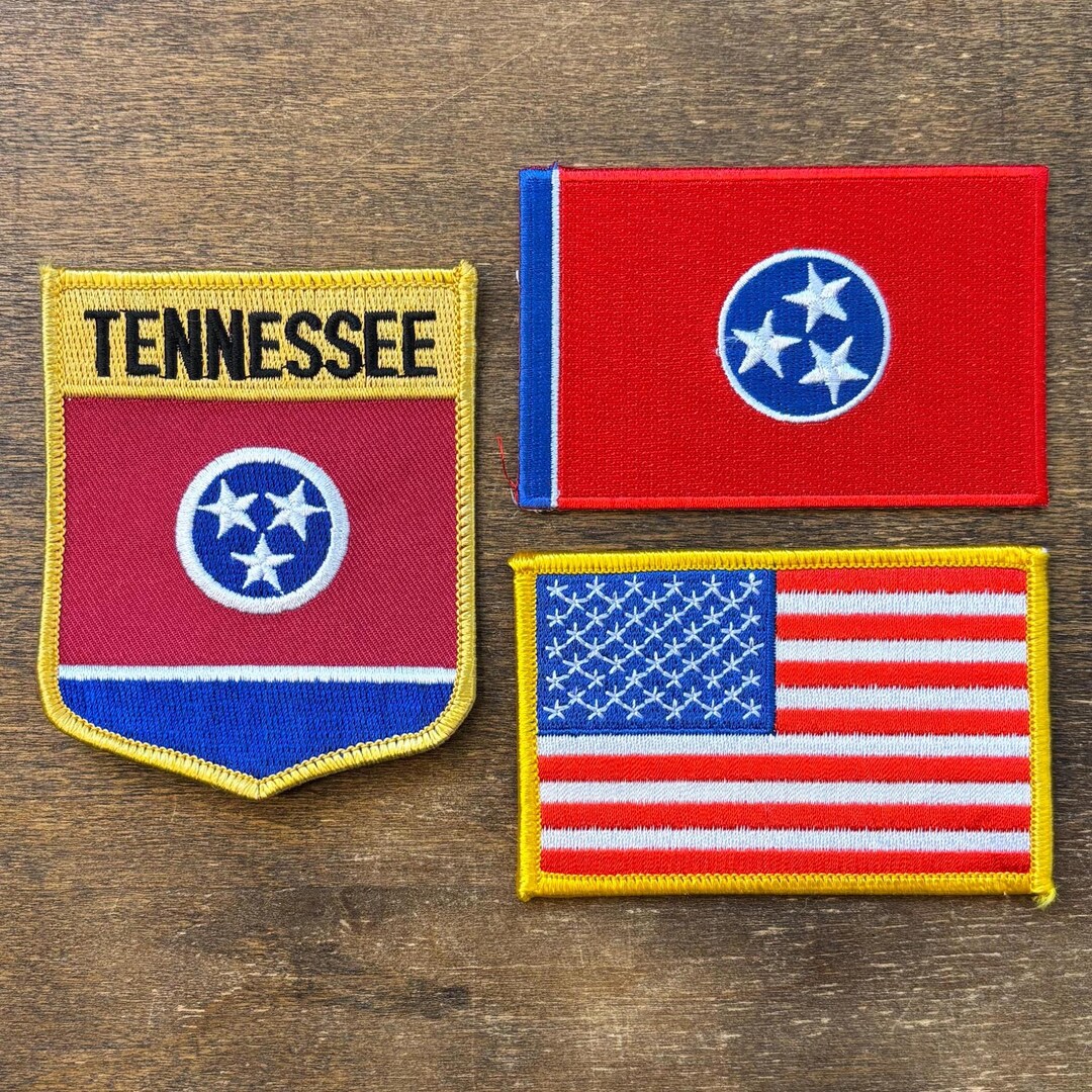 Tennessee Patch Lot, Batch of 3 Flag Patches - You Get All Three! - Etsy