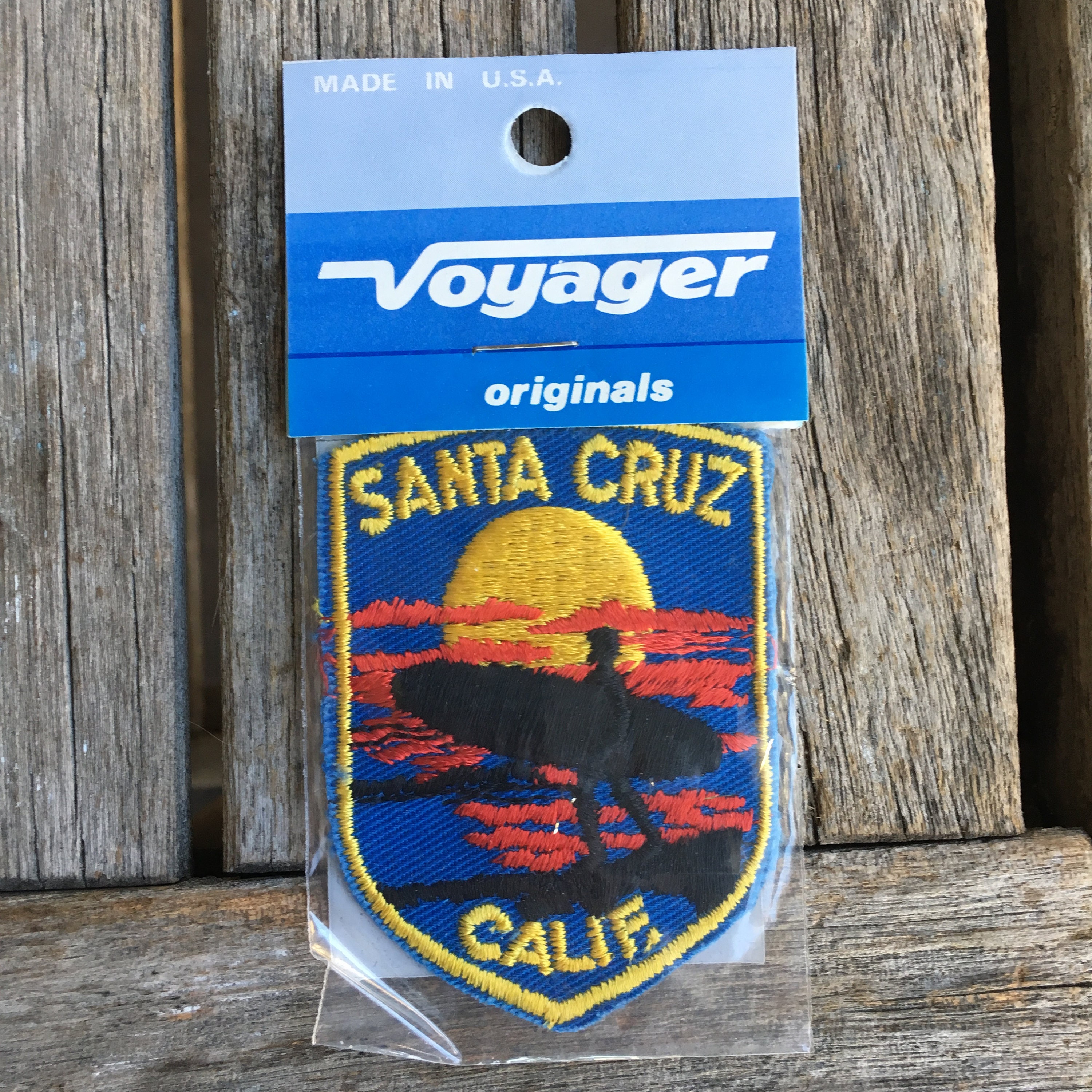 Santa Cruz, California Vintage Travel Souvenir Patch by Voyager - Etsy