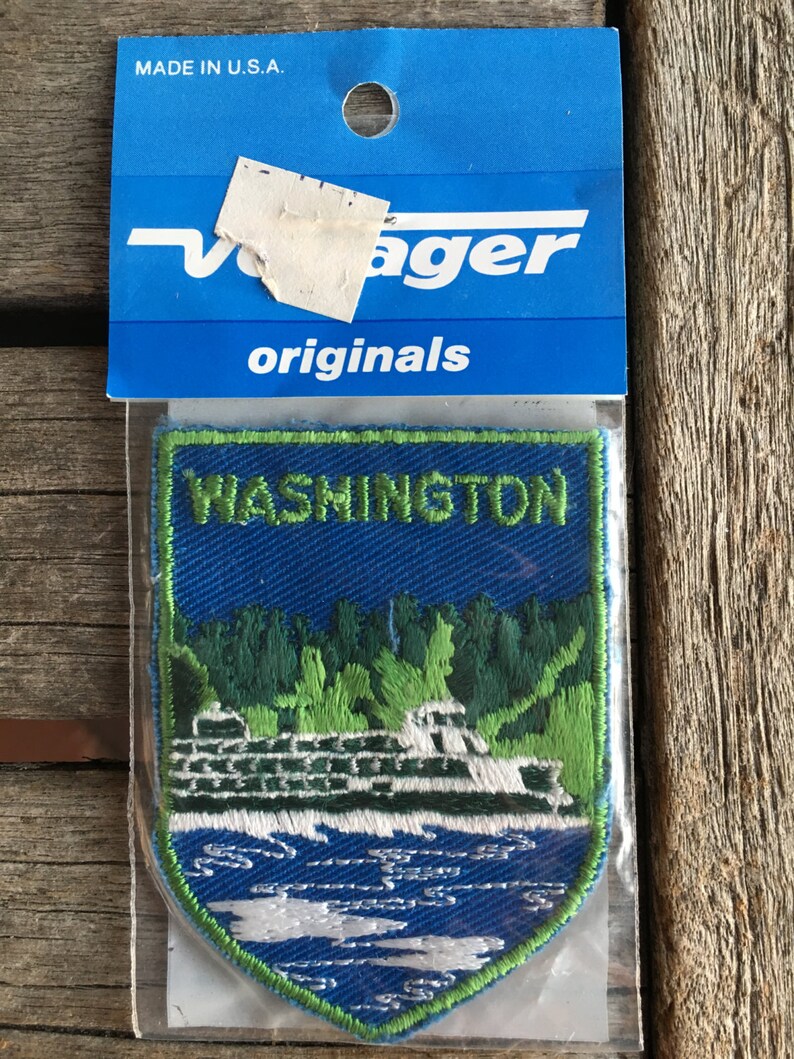 Washington State Ferry Vintage Souvenir Travel Patch From - Etsy