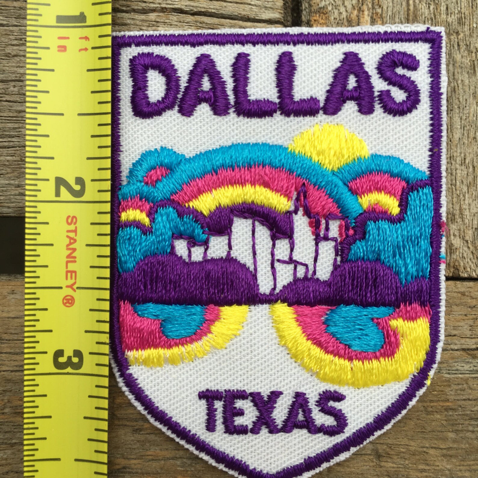 Dallas Texas Travel Souvenir Patch From Voyager - Etsy