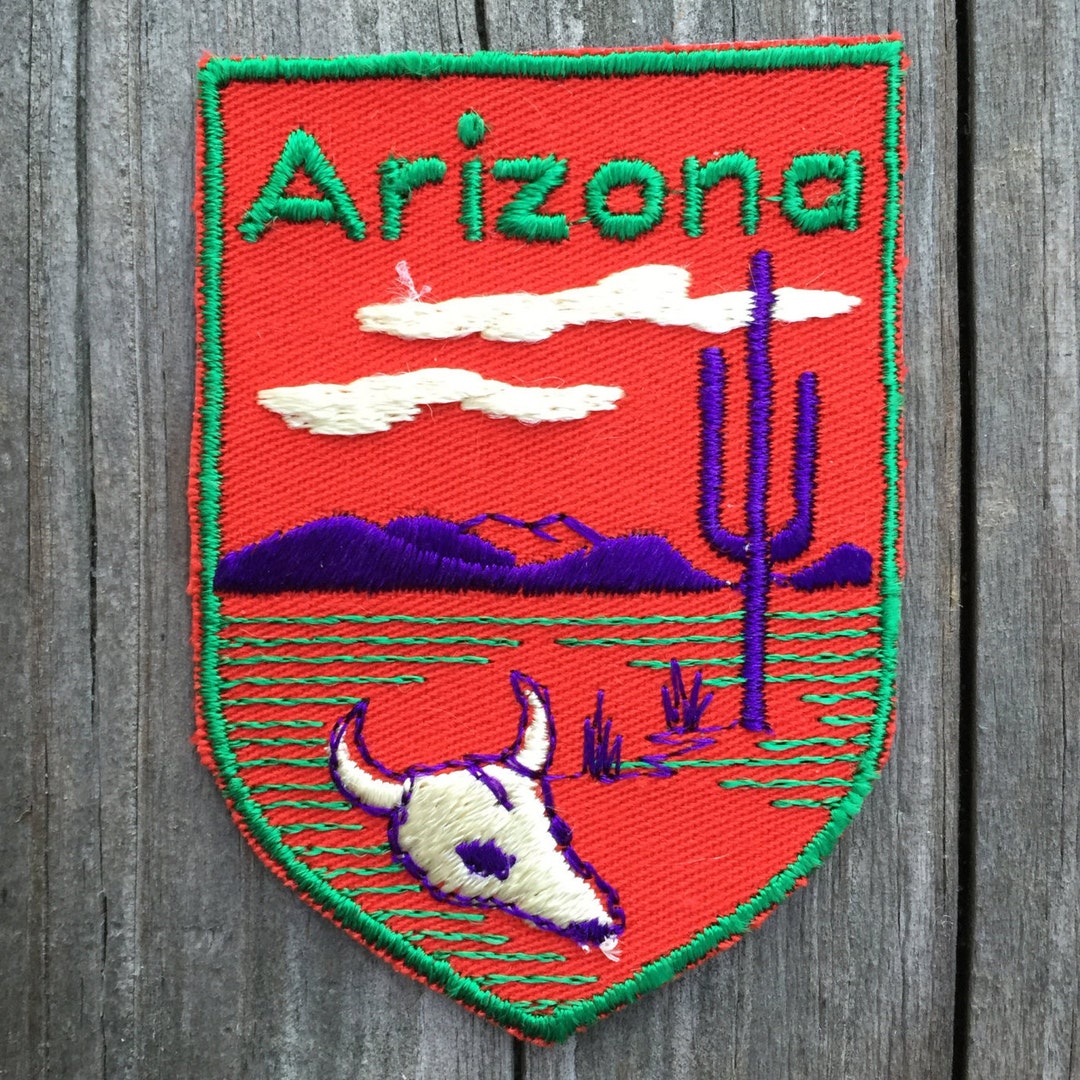 Arizona Vintage Souvenir Travel Patch From Voyager - Etsy