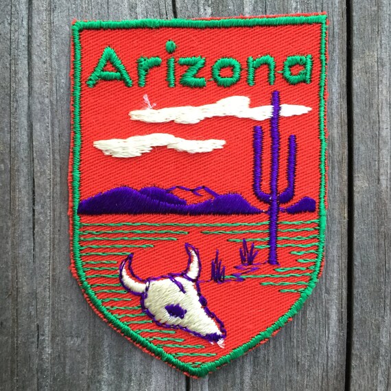 Arizona Vintage Souvenir Travel Patch from Voyager - Gem
