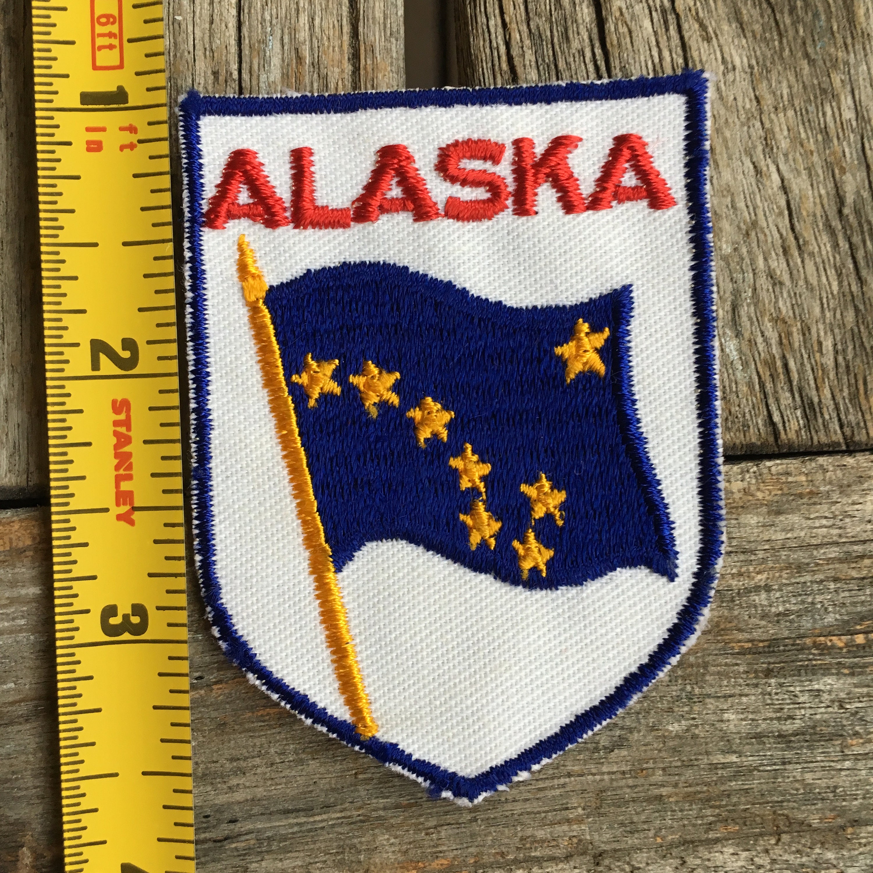 Alaska Flag Vintage Souvenir Travel Patch From Voyager - Etsy