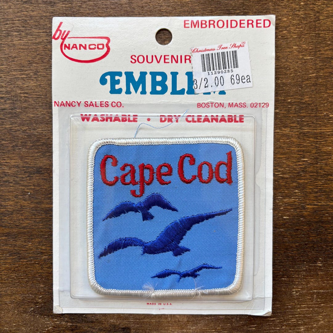 Cape Cod, Massachusetts Vintage Souvenir Travel Patch by Nanco - Etsy