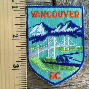 Vancouver British Columbia Canada Vintage Travel Souvenir Patch by ...