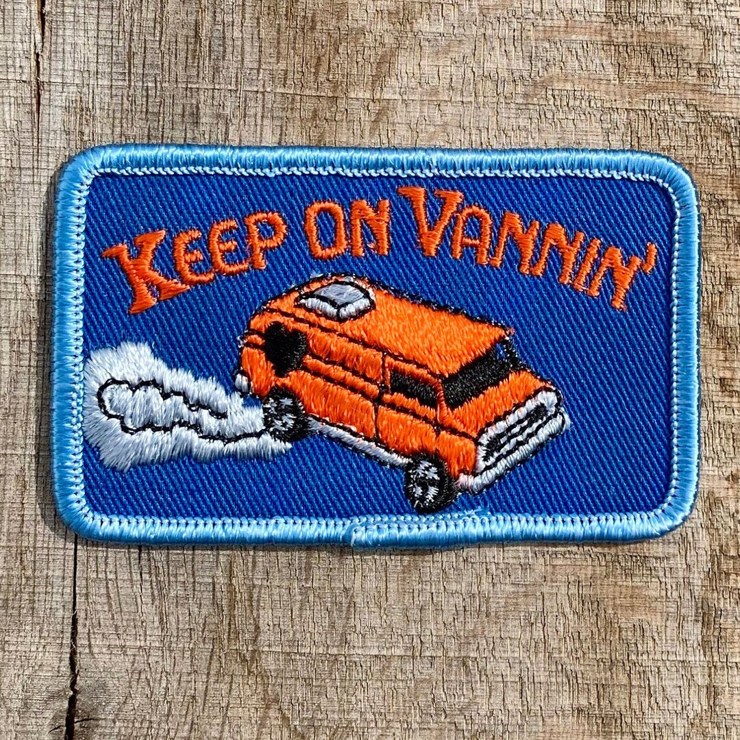 Keep on Vannin' Vintage Travel Souvenir Patch by Voyager - Etsy