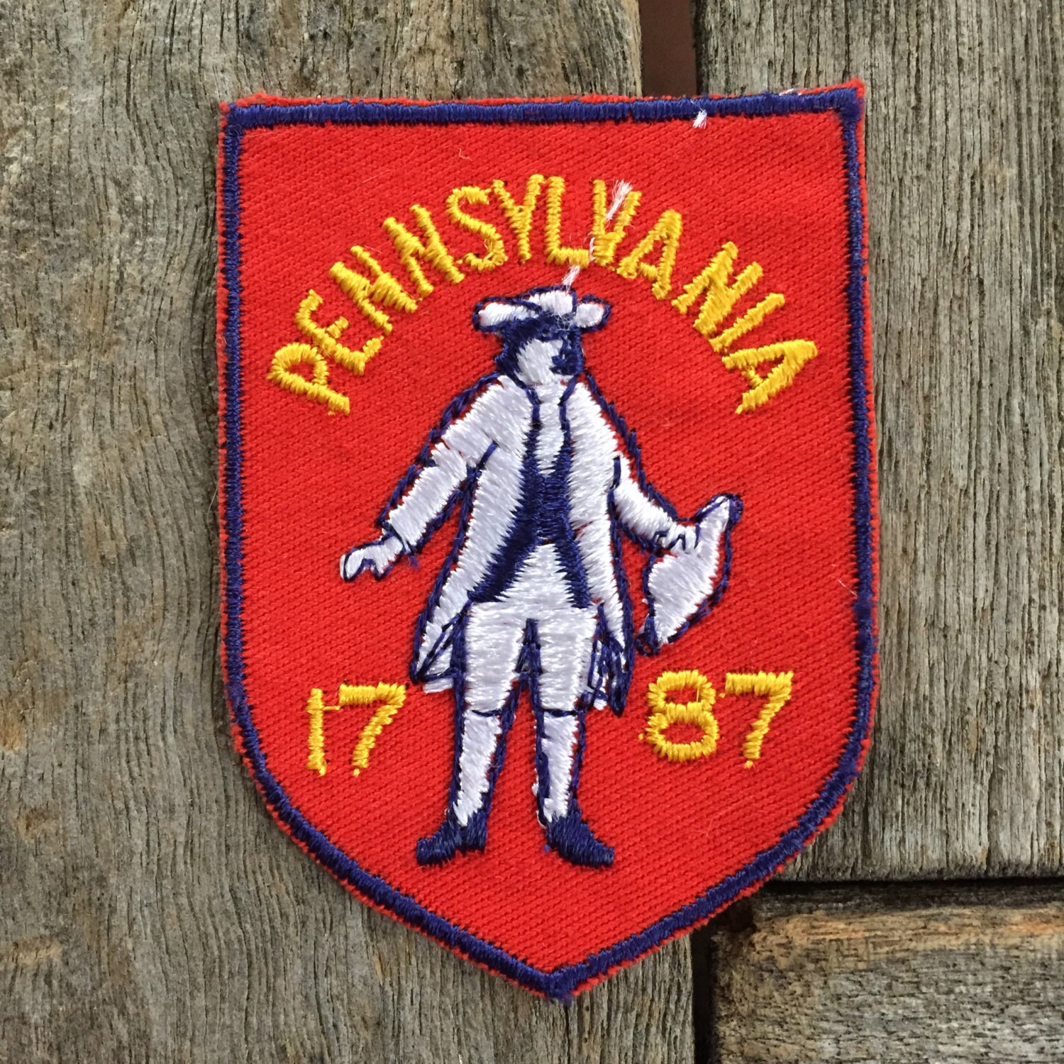 Pennsylvania 1787 Vintage Souvenir Travel Patch from Voyager | Etsy