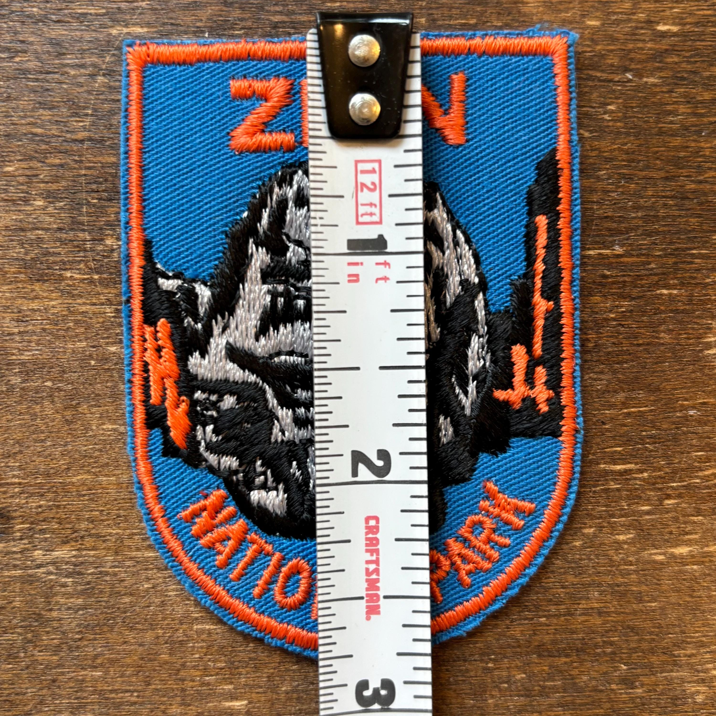 Zion National Park Vintage Souvenir Travel Patch From Voyager - Etsy