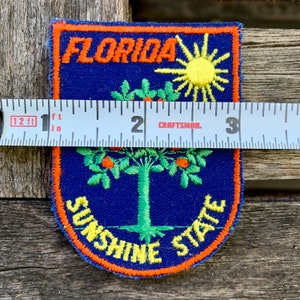 Florida Sunshine State Vintage Souvenir Travel Patch From Voyager - Etsy
