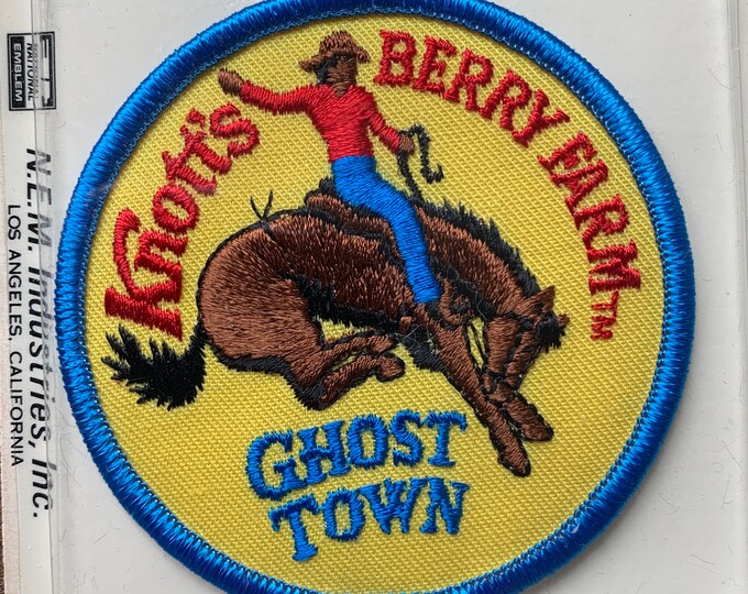 Knott's Berry Farm, Ghost Town, Vintage Souvenir Travel Patch - Etsy