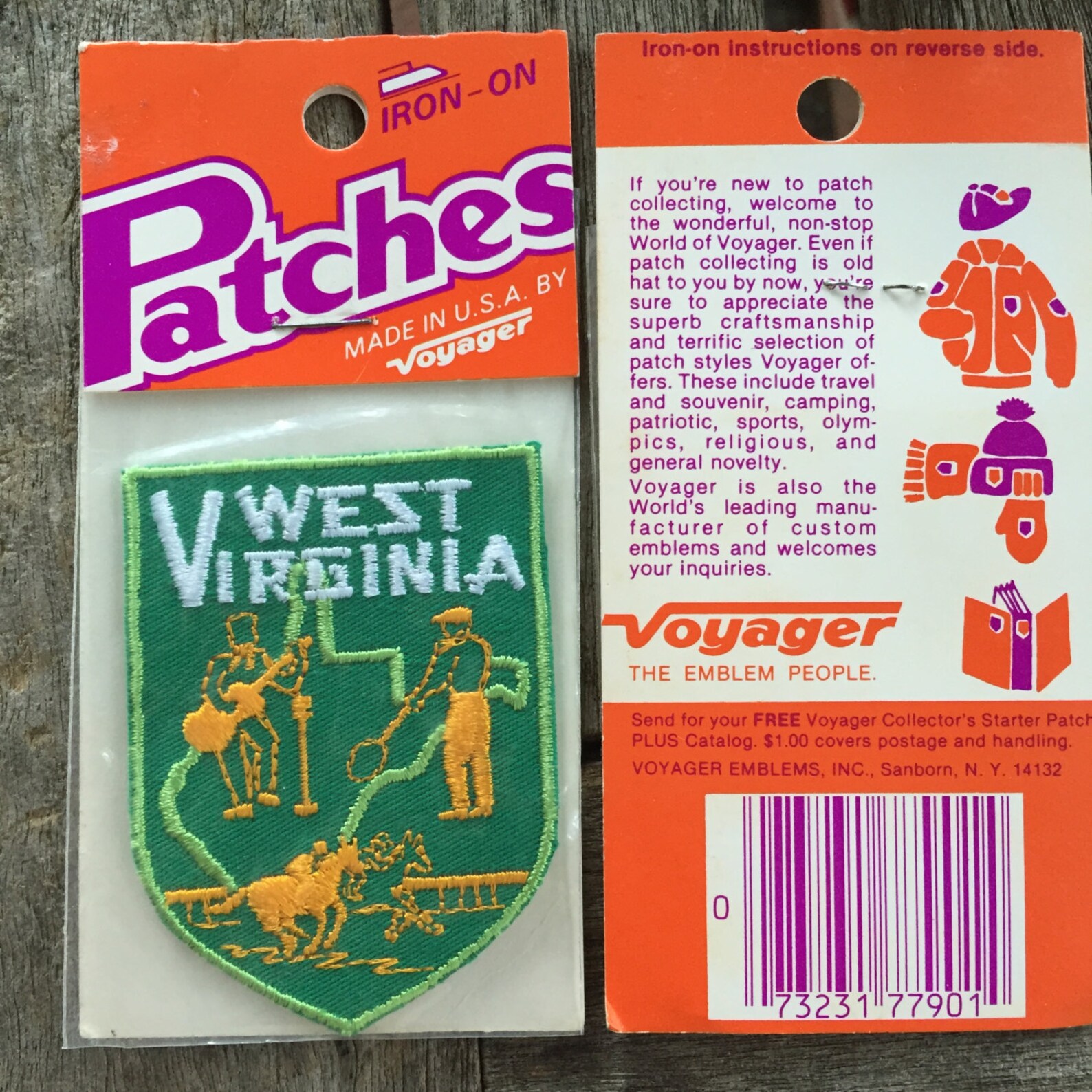 West Virginia Vintage Souvenir Travel Patch From Voyager | Etsy