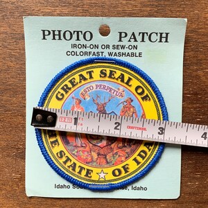 Idaho Vintage Souvenir, Great Seal of the State of Idaho, Travel Patch ...