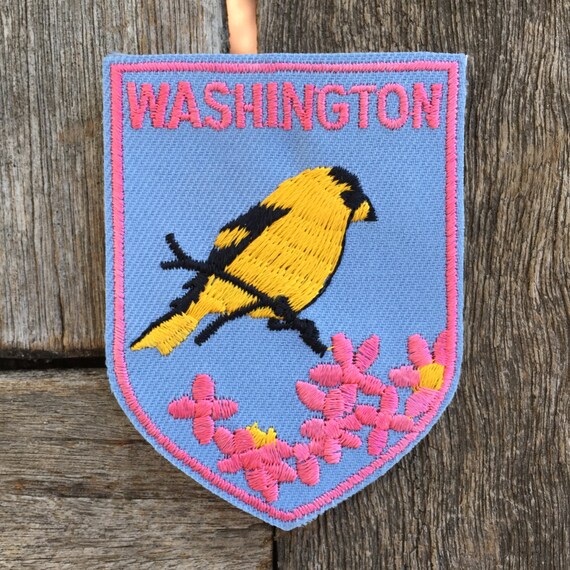 Washington State Vintage Souvenir Travel Patch From Voyager | Etsy
