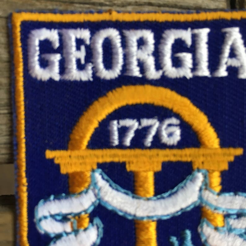 Georgia 1776 Vintage Souvenir Travel Patch From Voyager - Etsy