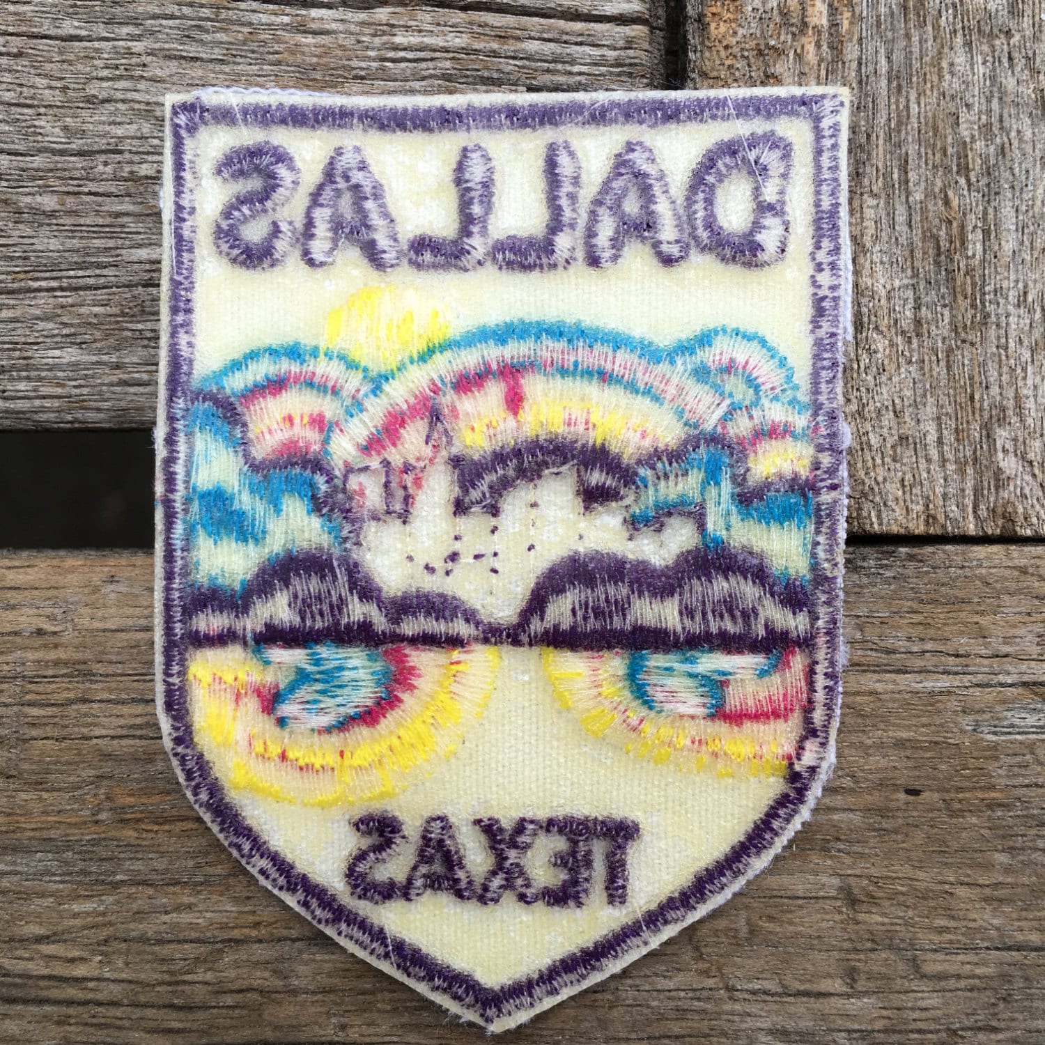 Dallas Texas Travel Souvenir Patch From Voyager - Etsy