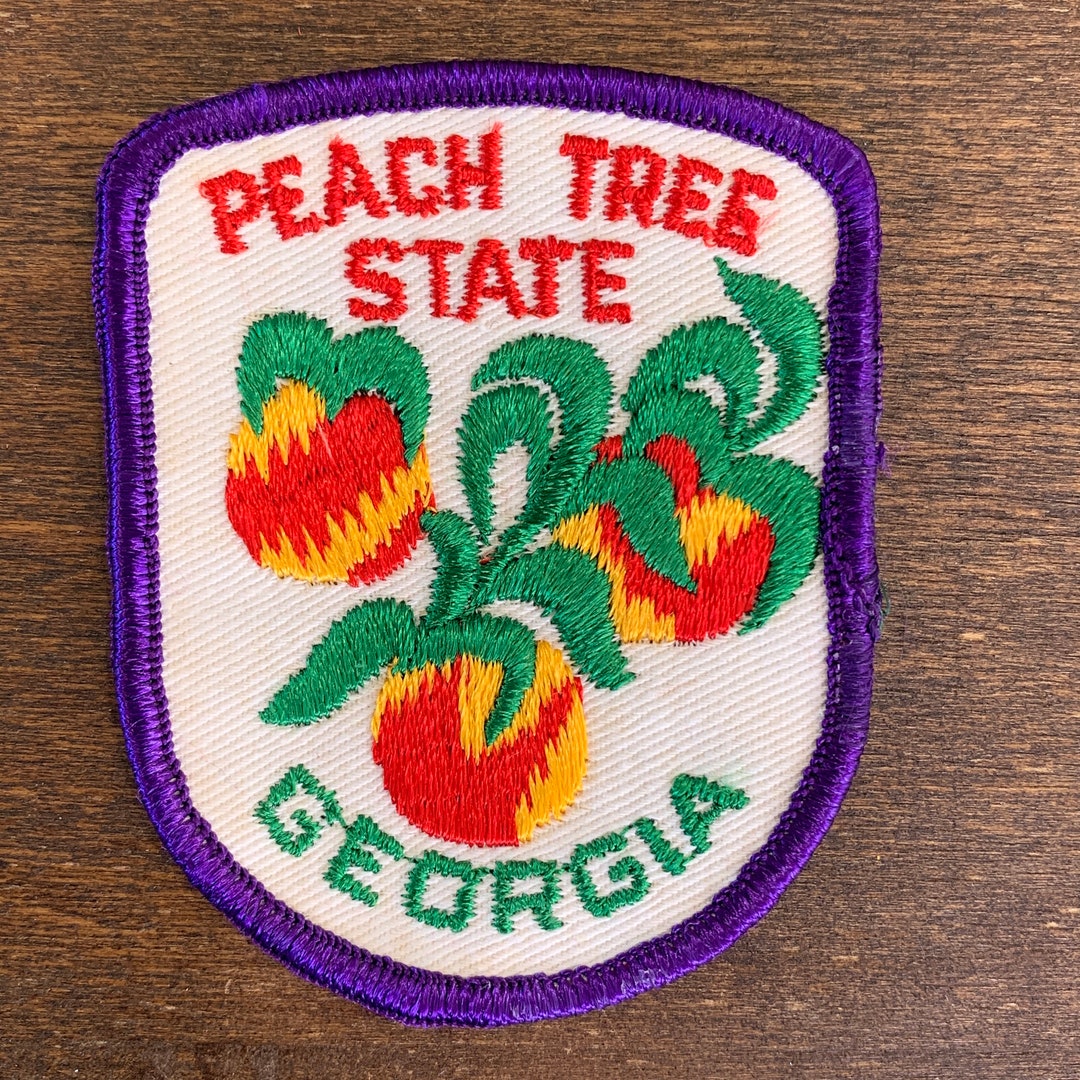 Georgia, the Peach Tree State, Vintage Souvenir Travel Patch - Etsy