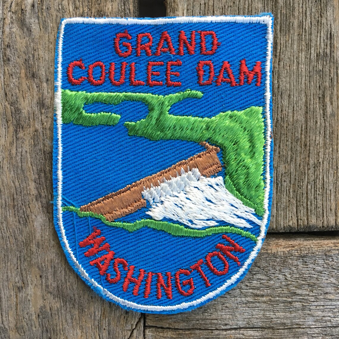 Grand Coulee Dam Washington Vintage Souvenir Travel Patch From | Etsy