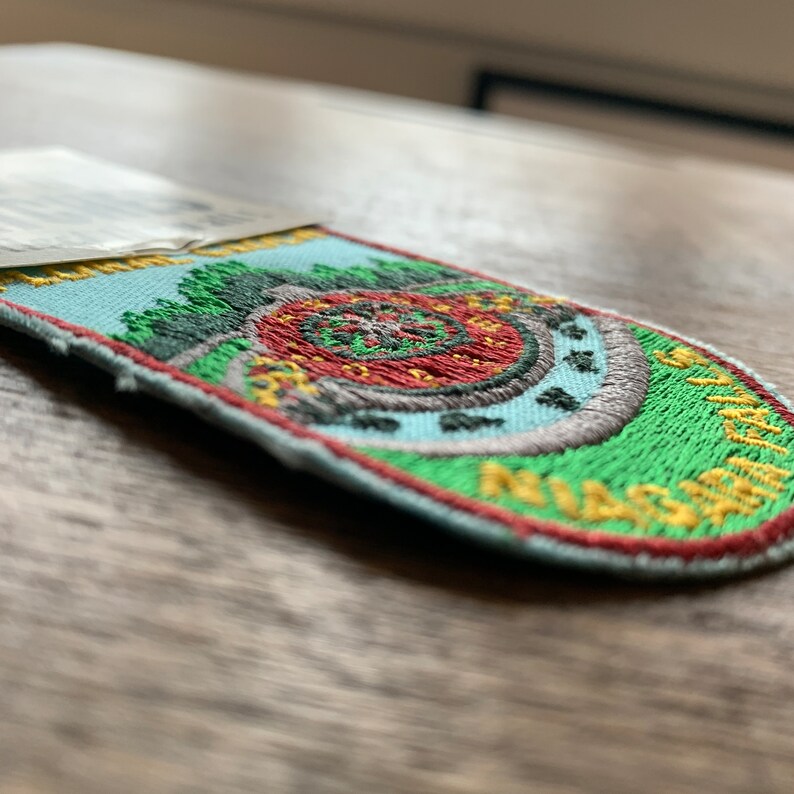 Floral Clock Niagara Falls Vintage Souvenir Travel Patch From - Etsy