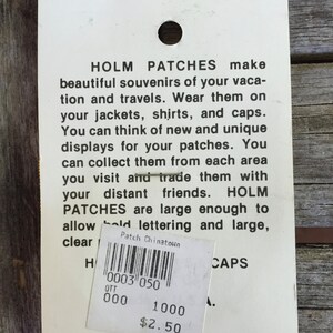 Chinatown San Francisco California Vintage Souvenir Travel Patch From ...